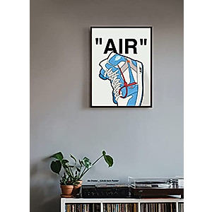 Hypebeast Air Sneaker Poster – (12x16 Inch) Unframed – AJ Wall art, Hypebeast Room Decor, Michael Jordan Poster, Sneaker Air Gym Shoes Shoebox Collection Aesthetic Cool Poster for Teen Boys Guys Men Room Dorm Bedroom Wall Decor by LIYA Design Prints