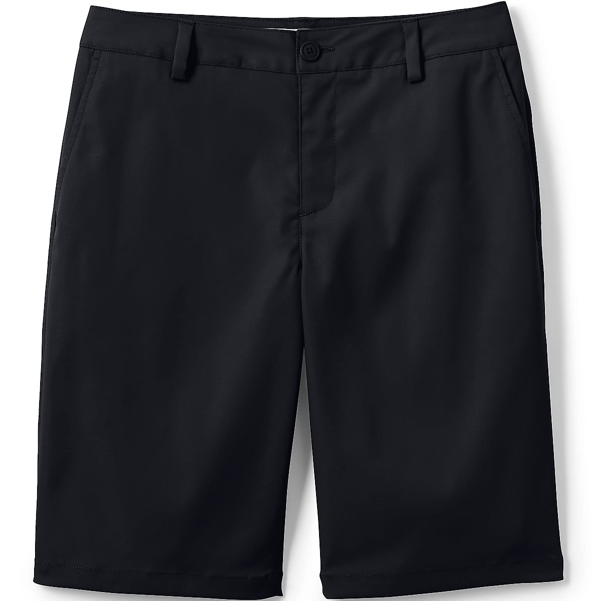 Lands' End School Uniform Women's Active Chino Shorts 14 Black