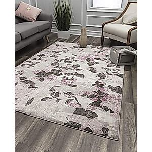 CosmoLiving by Cosmopolitan Anne Area Rug, Pink Elegance