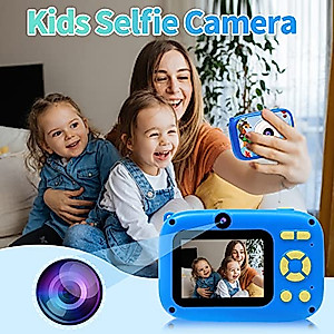Kids Camera- 40MP Camera for Kids with 2.4 inch Large Screen, 1080P HD Digital Video Cameras for Toddler Children's Birthday with 32GB SD Card, SD Card Reader