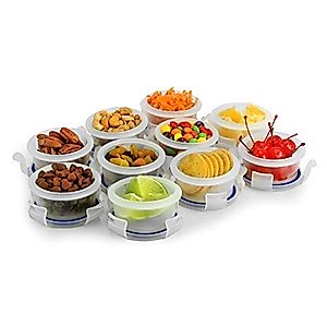 3 Ounce Airtight Baby Food Storage Containers, 10 Pack, by Popit!