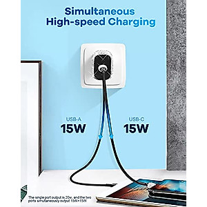 iPhone Fast Charger, [Apple MFi Certified] 20W Bling USB C Wall Charger PD + QC Dual Port Adapter with 3.2FT Type-C to Lightning Cable Compatible with iPad iPhone 14 13 12 Pro Max Mini 11 Xs(White)