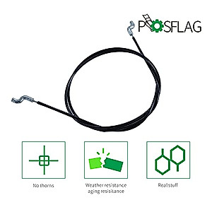 POSFLAG 762259MA Auger Drive Cable with F6RTC Spark Plug Replaces Murray 762259, 1501124MA for Murray 7524ES, 824LD, BL924R, CL61750R, HN421, ML61900R, MN421, PM40, PSB210, SN421, ST661BS Snowthrowers