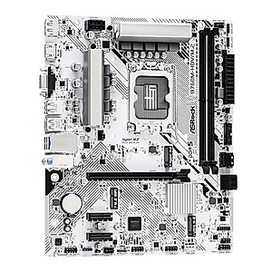 ASRock Motherboard B760M-HDV/M.2 Intel 12th and 13th Generation CPU (LGA1700) Compatible B760 Chipset DDR5 Micro ATX Motherboard