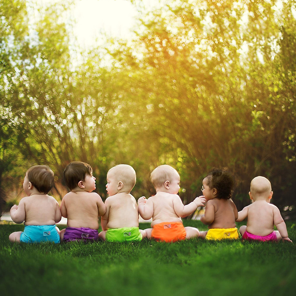 Kanga Care Rumparooz G3 Cloth Diaper Reusable One Size Pocket Diaper Patented Inner Double Gusset 2 pcs Microfiber Insert Soaker (6-55+ lbs) - Dandelion