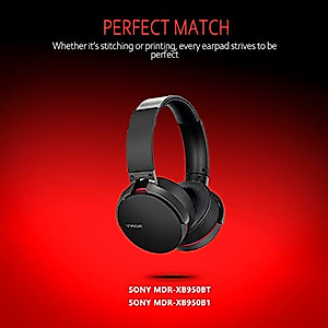 Replacement Earpads for Sony MDR-XB950BT, Compatible with MDR-XB950BT, Compatible with MDR-XB950B1 Over-Ear Headphones, Soft Protein Leather Memory Foam Cushions by Krone Kalpasmos