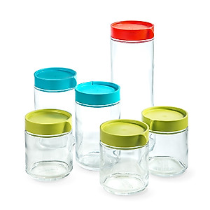 Glasslock Block Canister Round 12-Piece Set