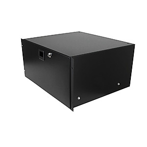 Penn Elcom 3235LK Standard Steel Rack Drawer for 5 Rack Spaces, 5U Sliding with Slam Latch & Keyed Lock, 14 Inch Deep Gear Storage