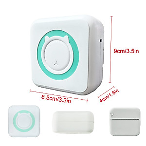 Label Maker, Mini Label Maker Machine with Tape, Portable Bluetooth Label Printer, Wireless Labeler Handheld Sticker Maker Included Multiple Templates Available for Storage, Study, Office, Home