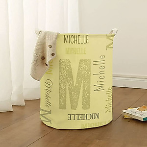 Personalized Laundry Baskets Name Retro Personalized Hampers Custom Laundry Basket with Name, Customized Dirty Clothes Hamper, Storage Basket