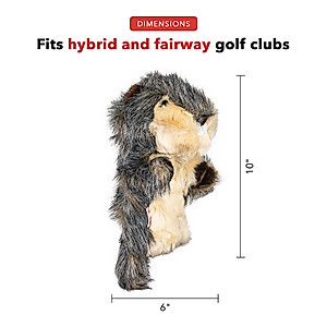 Daphne’s Gopher Hybrid Headcover | Premium Hybrid and Fairway Wood Headcovers | Funny Golf Club Covers | Stylish Protection for Your Clubs | Men's Golf Gear | Hybrid Headcover for Men and Women