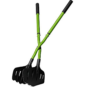 Earthwise 50002 Gator Grabber Telescoping Leaf Clean-Up Tool, Green/Black