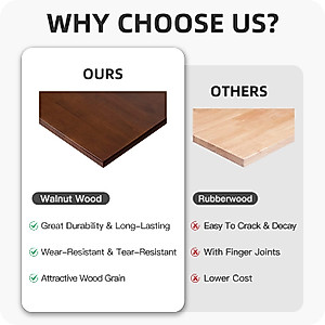 Rimdoc Triangle Glass Coffee Table Modern Noguchi Coffee Table, Vintage Glass, Wood End Table, Solid Wood Base and Clear Glass Top Accent Coffee Table, for Living Room, Patio(Upgraded Version)