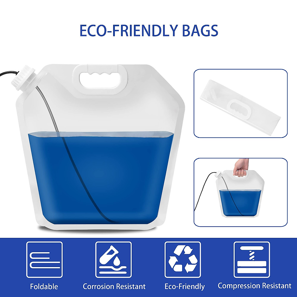 Battery Power Sprayer Operated Versatile Multi-Purpose Foldable Sprayer with 1.35 Gallon Bags for Gardening,Lawn and Disinfecting