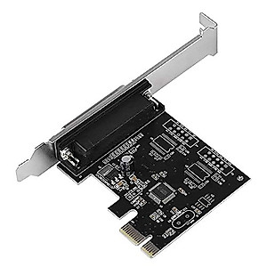 Printer Card Adapter DB25 - PCIE to Parallel Port Card Print Port LPT PCI-E LPT Printer Card Adapter DB25
