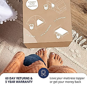 ViscoSoft 3 Inch Memory Foam Mattress Topper Twin XL - Select High Density Ventilated Extra Long Mattress Pad - Removable Bamboo-Rayon Cover