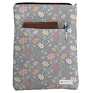 Little Flowers Book Sleeve - Book Cover for Hardcover and Paperback - Book Lover Gift - Notebooks and Pens Not Included