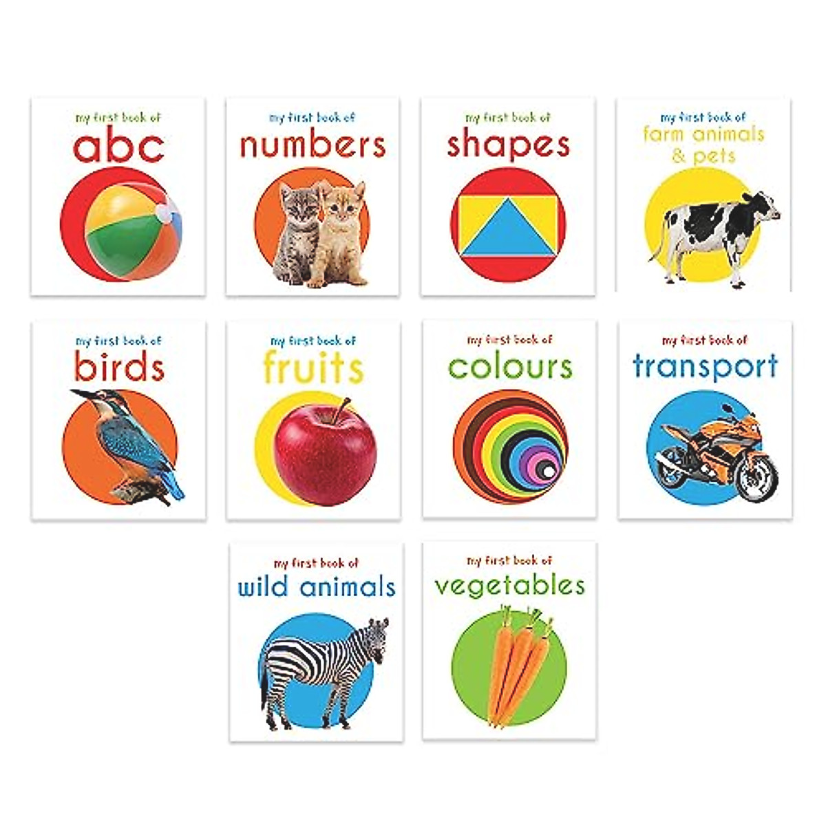 My First Library : Boxset of 10 Board Books for Kids