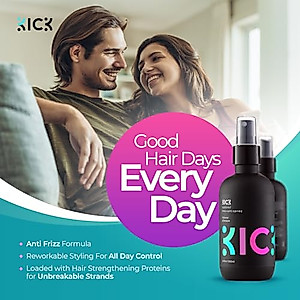 Kick Sea Salt Spray for Hair Men - Beachy Waves and Surfer Hair Style - Salt Water Spray for Hair - Natural Texturizing and Volumizing Hair Spray - 200ml