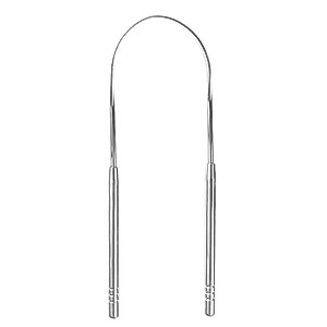 LoveAloe Durable Tongue Cleaning Brush Metal Travel Portable Food Scraper For Adults Keep Teeth Healthy