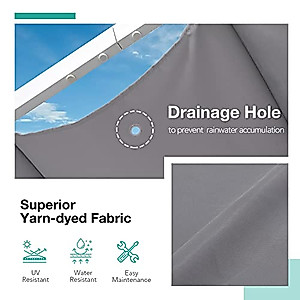 Patiorama 10’ x 10’ Outdoor Retractable Pergola with Sun Shade Canopy, White Patio Aluminum Shelter Grape Trellis, Patio Gazebo Pergola, Large Pavillion Grill for Garden Porch Yard BBQ (Gray)