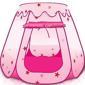 ArtCreativity Princess Pop Up Tent, Kids Playhouse Tent with a Carry Bag, Foldable Princess Tent for Girls and Boys, Kids Ball Pit Toys for 3,4 Year Old Girl, Indoor & Outdoor Play Tent for Kids