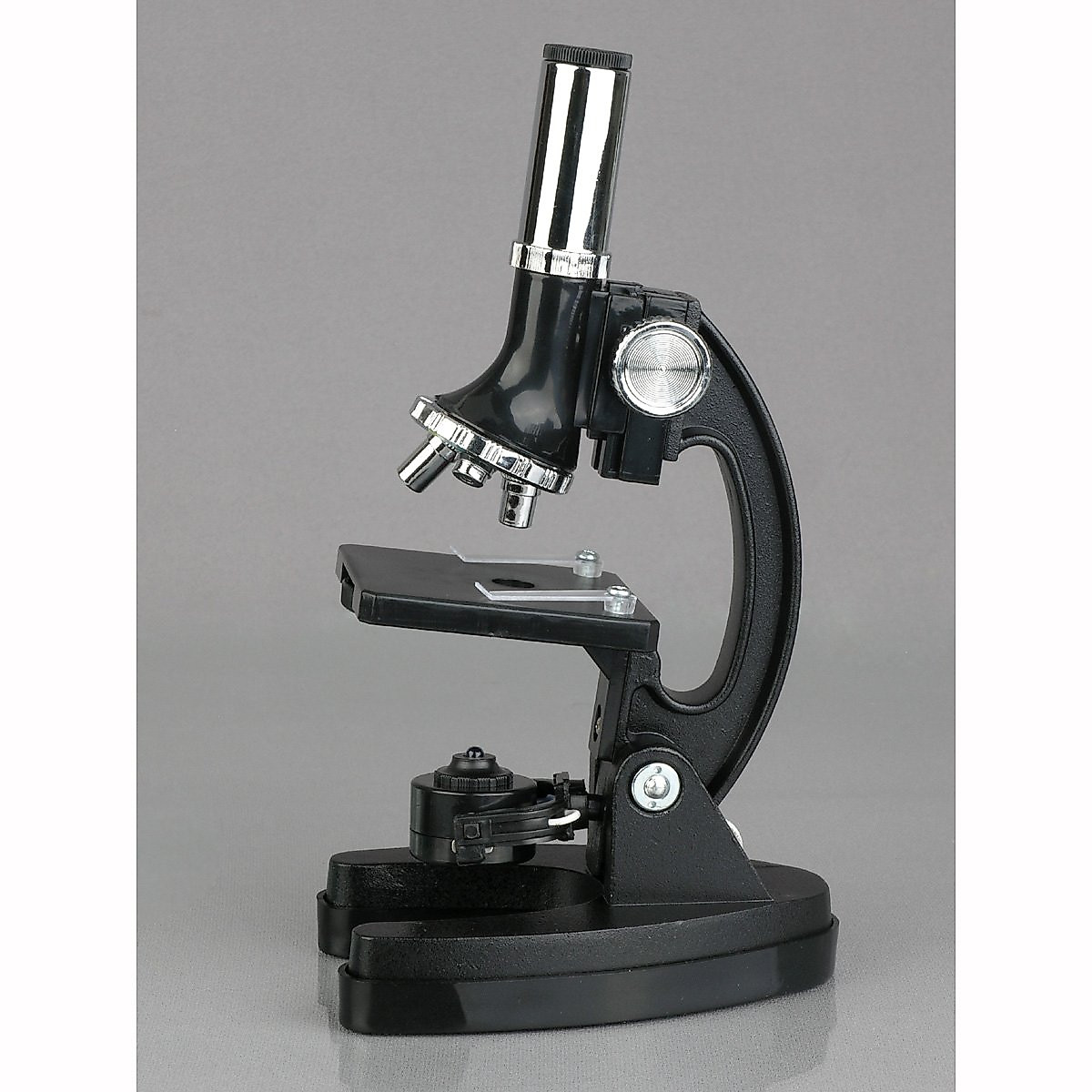 AmScope - 120X-1200X Kids 52 pc Microscope Science Kit + World of The Microscope Book - M30-ABS-KT2-WM - Black