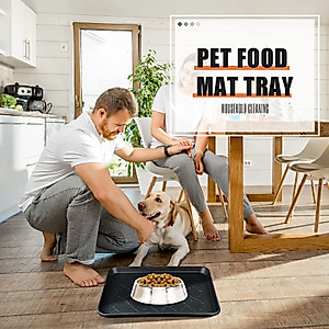 4 Pack Boot Tray Shoe Tray for Entryway Waterproof Plastic Boot Tray Entry Way Shoe Organizer PET Food Tray Indoor Outdoor Boot Mat for Boots Shoes Pets Garden