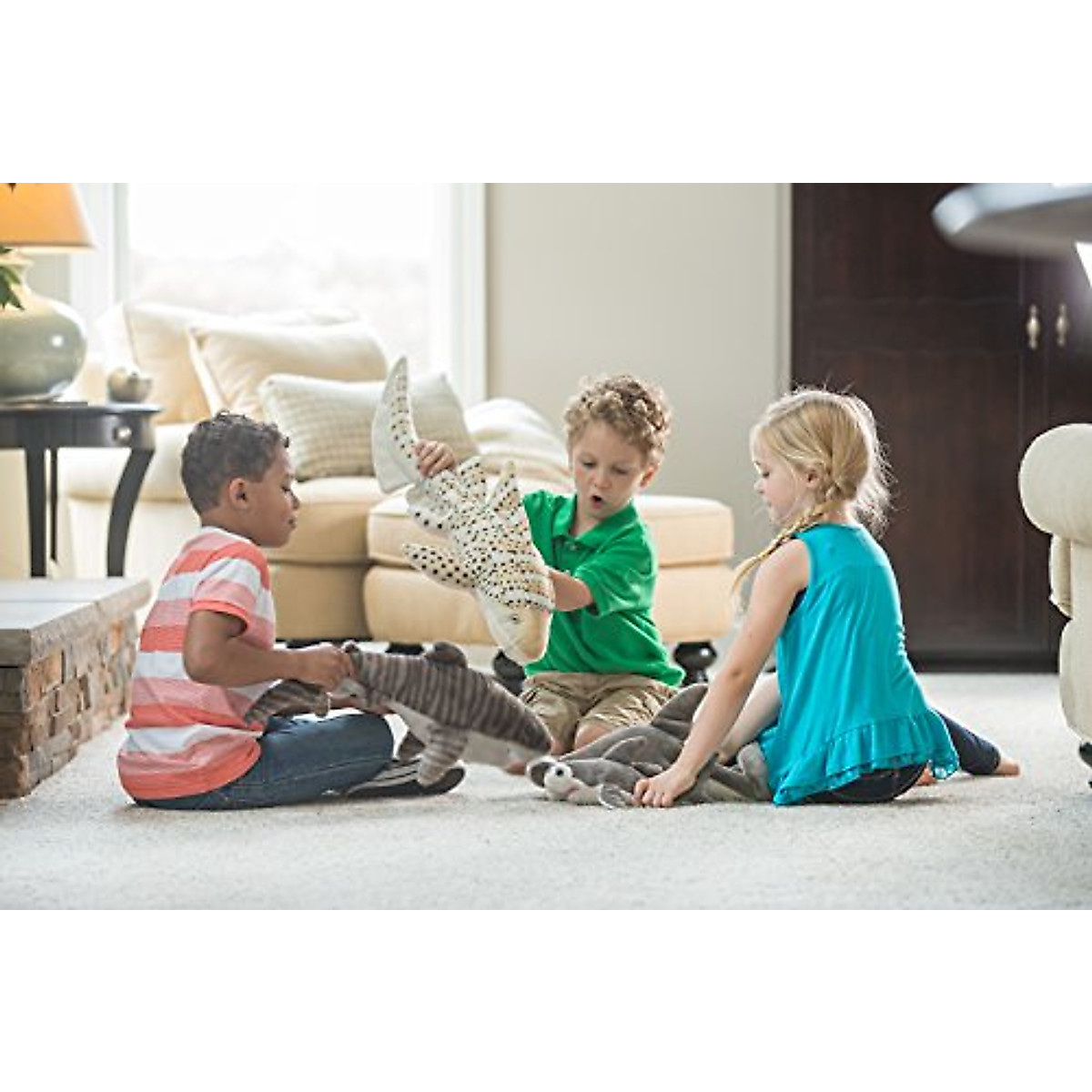 Wild Republic Zebra Shark Plush, Stuffed Animal, Plush Toy, Gifts for Kids, Living Ocean 30 Inches