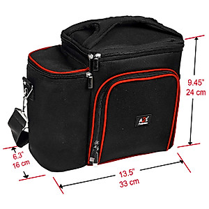 Meal Prep Lunch Box - 8 Piece Set - Insulated Container For Women or Men - 3 Bento Style Boxes (BPA Free) in Large Lunch Bag- Microwave Safe - Includes Fork, Spoon, Thermos & 2 Ice Packs - A2S