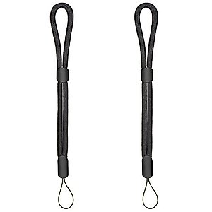 VEXMOTT Adjustable Wrist Straps Hand Lanyard Compatible with iPhone Camera USB Flash Drives Key Chain and Other Portable Items Black Set of 2
