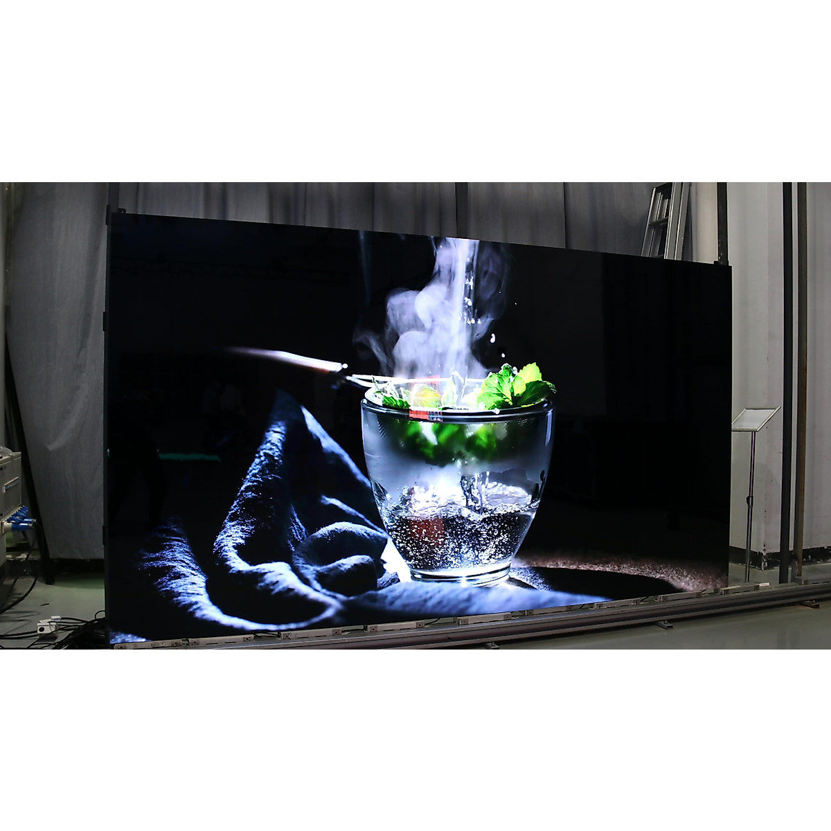 GTUOXIES 98 Inch LED UHD 4K TV; TS98TD with Stand, Wall Mount, Table Base, 24/7 Use, for Heavy Duty Operation and Display Across A Wide Range of Commercial Facilities