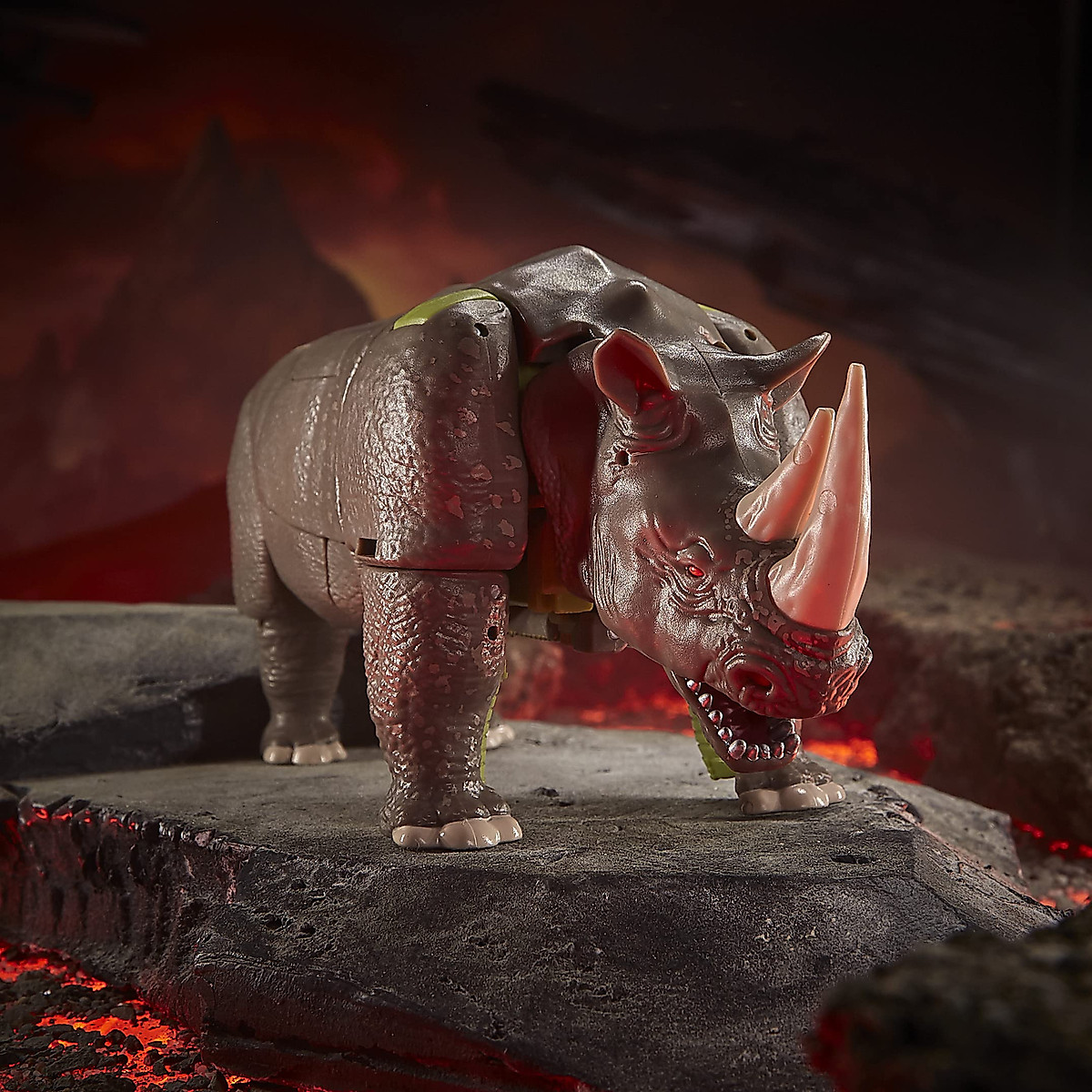 Transformers Toys Generations War for Cybertron: Kingdom Voyager WFC-K27 Rhinox Action Figure - Kids Ages 8 and Up, 7-inch