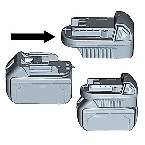 MT20ML Adapter for Makita 18V Li-ion Battery BL1830 BL1860 BL1815 Convert to for Milwaukee M18 Lithium Battery