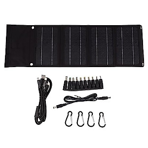 Portable Solar Panel Bag Mobile Bag Folding Bag Backpacking Photovoltaic Accessories with Bag 20W Generation for for Holder for Holder for Organizer Silicon Monocrystalline Solar