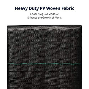 Ovege Heavy-Duty Garden Weed Barrier Landscape Fabric, 3ft x 50ft