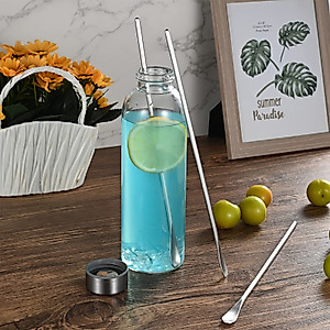 8-piece 10-inch Stainless Steel Coffee Stirring Spoon, Cocktail Stirring Stick with 25.8 cm Length, Small Spoon with Round Handle, Reusable ice tea spoon, Bar spoon. Dishwasher safe.