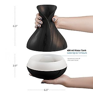 Smart WiFi Wireless Essential Oil Aromatherapy 400ml Ultrasonic Diffuser & Humidifier with Alexa & Google Home Phone App & Voice Control - Create Schedules - LED & Timer Settings