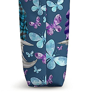 Purple Spring Gnomies For Girls Cute Butterfly Aesthetic Tote Bag