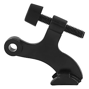 PHITUODA 8pcs Black Hinge Pin Door Stoppers, Adjustable Heavy Duty Door Stoppers Hinge Pin Doorstops with Rubber Bumper Tips