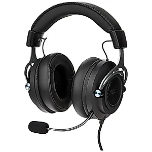 AOC Gaming GH200 Wired Gaming Headset with 2.0 Stereo Sound, Built-in Detachable Microphone, Premium Protein Leather, Integrated Control Panel and 3.5 mm Cable Connection