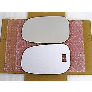 New Replacement Mirror Glass with FULL SIZE ADHESIVE for Volvo | 2007-2009 S60 | 2007-2011 S80 S40 V50 V70 | 2008-2013 C30 C70 | Driver Side View Left LH - CHECK YEAR FOR FITMENT