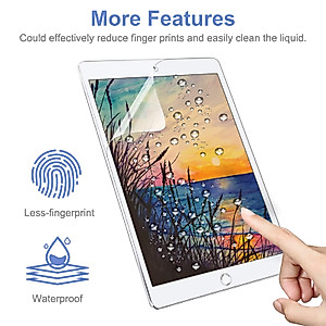 XIRON 2 Pack Paper Screen Protector for iPad Air 3 (2019) 10.5 inch, iPad Pro 10.5 (2017), Matte PET Film for iPad Pro/Air 10.5, Write and Draw Like on Paper, Anti-Glare Screen Protector