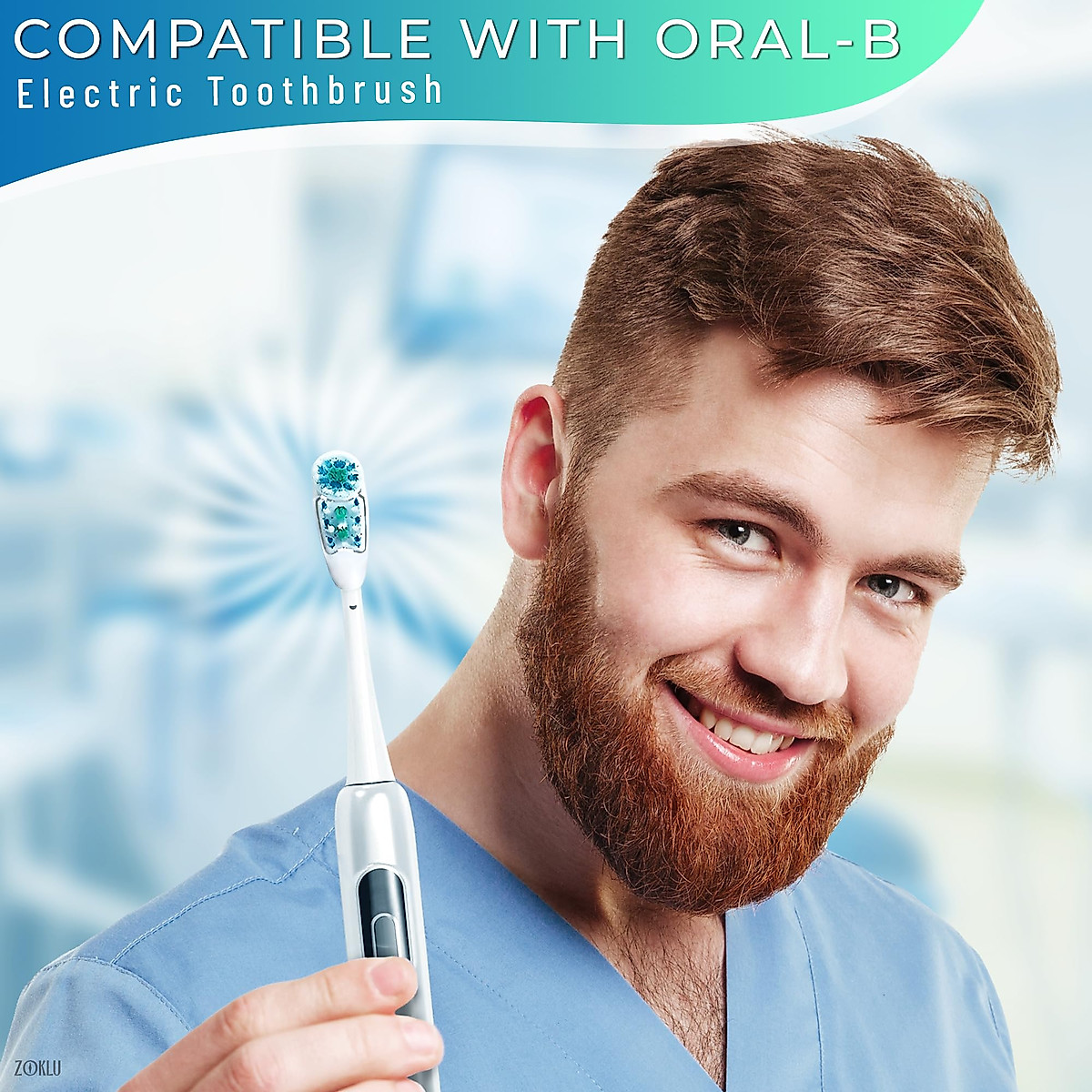 Electric Toothbrush Replacement Brush Heads - 4Pcs Travel Toothbrush Medium Adult Electric Toothbrush Head Replacements - Soft Bristles Spin Brush Heads Replacement Toothbrush Heads For 3733 4732 4734