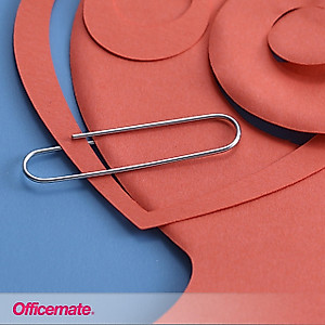 Officemate Giant Paper Clips, Pack of 10 Boxes of 100 Clips Each (1,000 Clips Total) (99914)