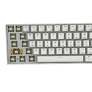 Pk61 61 Key Yellow Switchs USB Wired Waterproof Backlit Game Mechanical Keyboard DY7