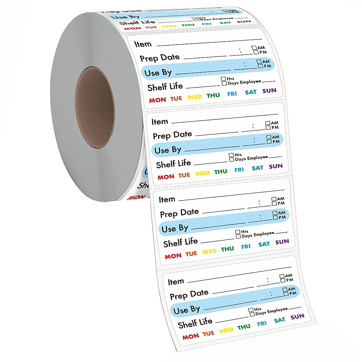 300 Removable Food Labels, Water/Oil/Tear Resistant Freezer Pantry Labels with Perforation Line No Residue Left for Food Containers Jars Kitchen Restaurant Storage Organization