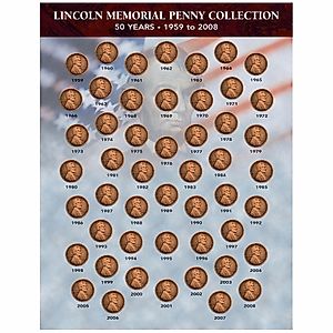 Lincoln Wheat and Memorial Penny Collections 1934-1958 and 1959-2008 Certificate of Authenticity