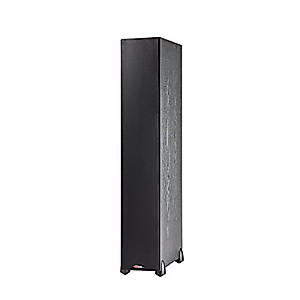 Polk Audio Monitor 70 Series II Floorstanding Speaker (Black, Single) for Multichannel Home Theater | Hi-Res Audio with Deep Bass Response | 1" Tweeter, (4) 6.5" Woofers | Bi-Wire & Bi-Amp