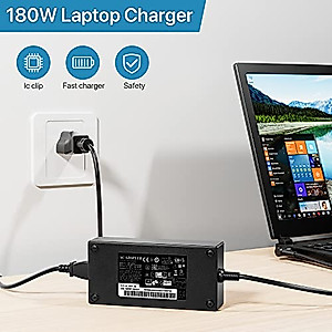 180W Katana Laptop Charger Fit for MSI Katana GF66 GF76 Pulse GL66 GL76 WF66 WF76 Creator M16 Stealth 15M MSI Gaming Laptop a17-180p4b 957-15621P-104 Power Supply Adapter Cord